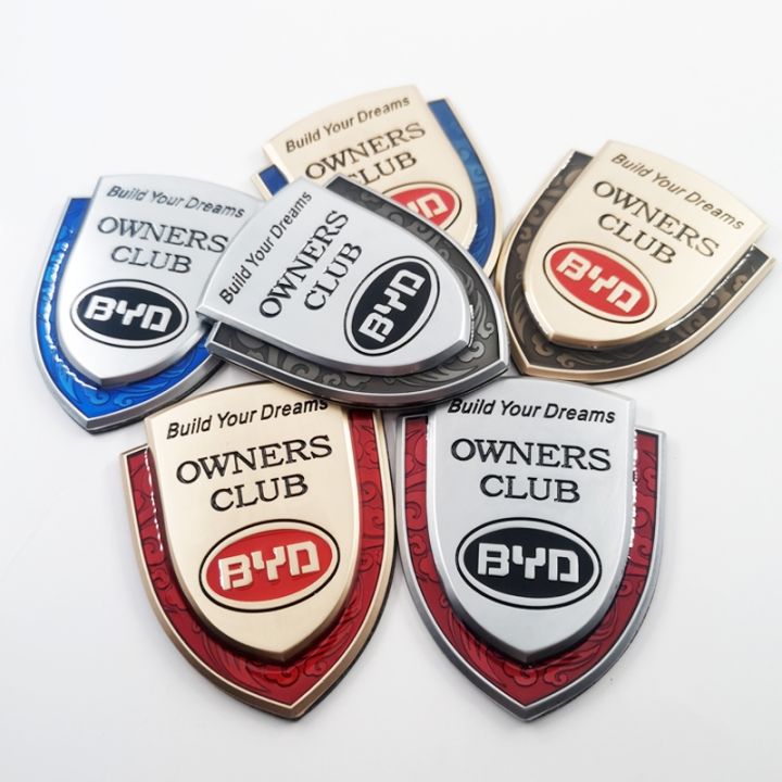 1 x New Metal BYD Build Your Dreams OWNERS CLUB Car Auto Rear ...