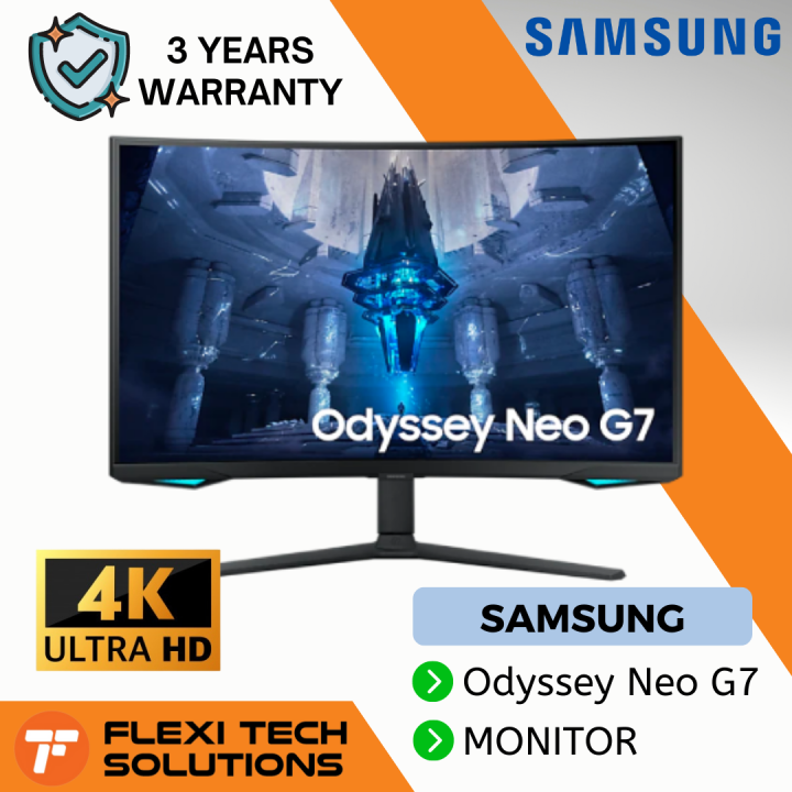 Flexi Tech SAMSUNG 32" Odyssey Neo G7 – G75 Gaming Monitor UHD 3,840 x 2,160 1ms 165Hz | Lazada