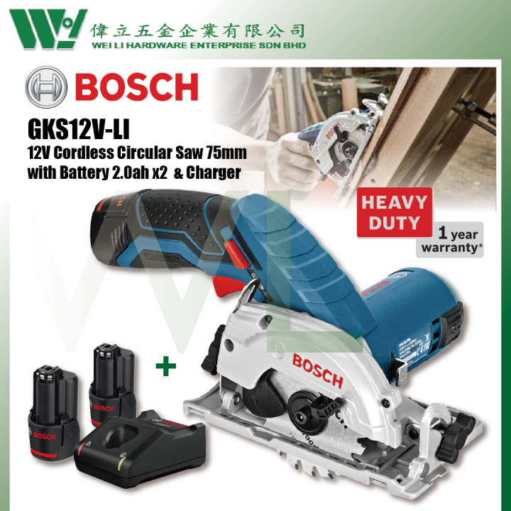 Bosch GKS12V-LI Cordless Circular Saw 12V / mini circular saw cordless ...