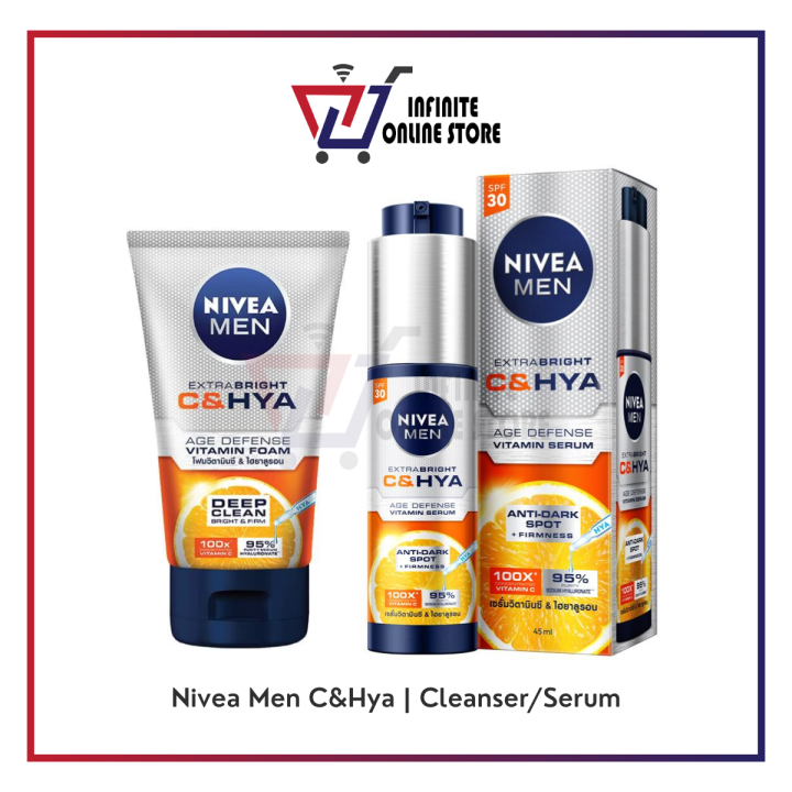 NIVEA MEN Extra Bright C&HYA Age Defense Vitamin Series Skincare ...