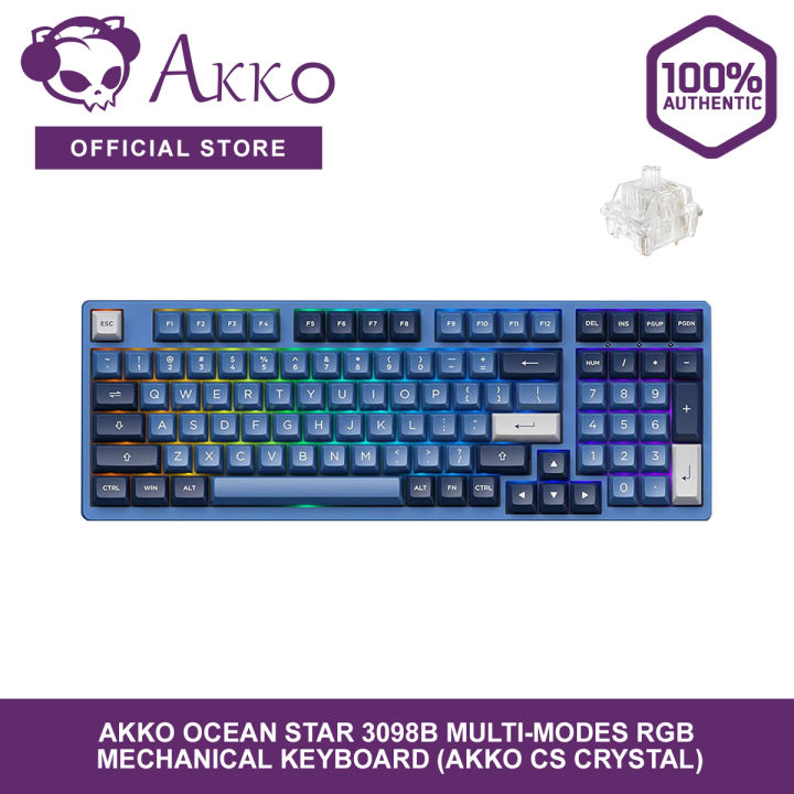 Akko Ocean Star 3098B Multi-Modes RGB Mechanical Keyboard (Akko CS ...