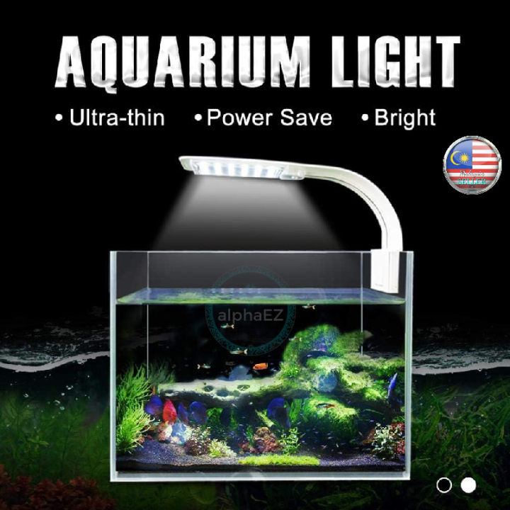 [Ready Stock] Ultra Slim Mini 5W LED Aquarium Planted Tank Clip On Lamp ...