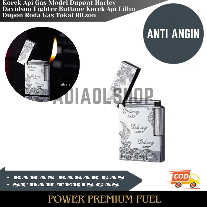 Korek Api Dupont Api Lilin Dupon Roda Motif Sayap Batik Unik Mancis ...