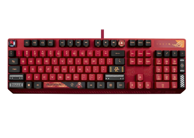 KEYBOARD (คีย์บอร์ด) ASUS ROG STRIX SCOPE RX EVA-02 EDITION RED OPTICAL ...