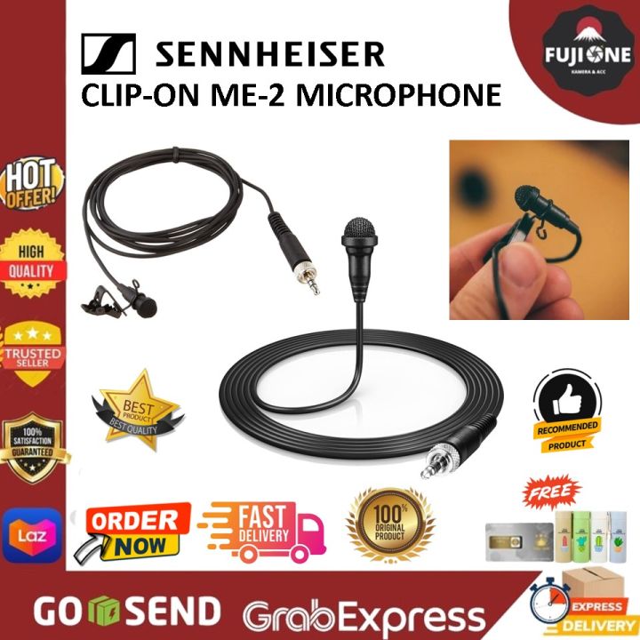 Sennheiser ME-2 ME 2 ME2 Clip On Lavalier Microphone Original | Lazada ...