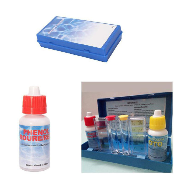 Swimming Pool & Spa Test Kit Reagent PH Indicator Phenol Red Tests ...