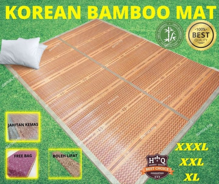 KOREAN BAMBOO MAT FLOOR TIKAR BULUH CARPET XXL/XXL/XL BIG SIZE BOLEH ...