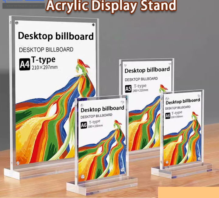 Acrylic Double Sided Menu Holder Display Stand | Lazada PH