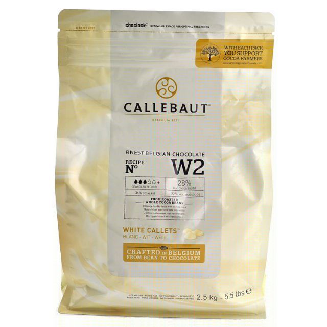 Callebaut W2 White Callets 28% 2.5Kg | Lazada