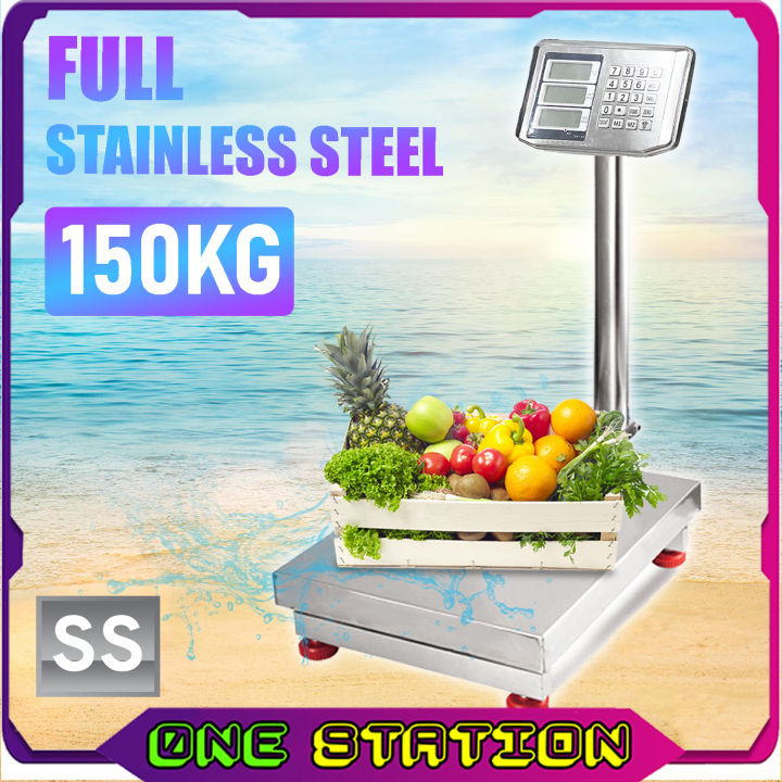 150kg Stainless Steel Digital Platform Scale High Accuracy Electronic