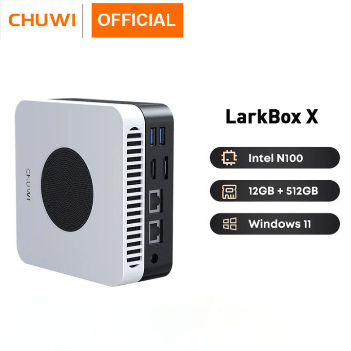CHUWI LarkBox X Mini PC Gaming Intel 12th N100 15W 12GB LPDDR5 512GB SSD mini desktop pc Windows ...