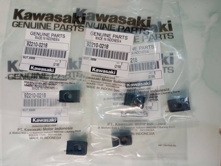 KAWASAKI ORIGINAL CLIP NUT 6MM / FAIRING NUT FOR FURY 125 ( 5 PIECES ...