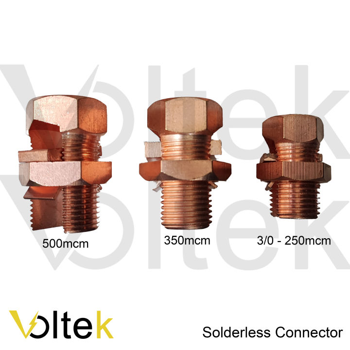 Solderless Connector Split Bolt Connector size #8, #6, #4, #2, 1/0, 2/0 ...