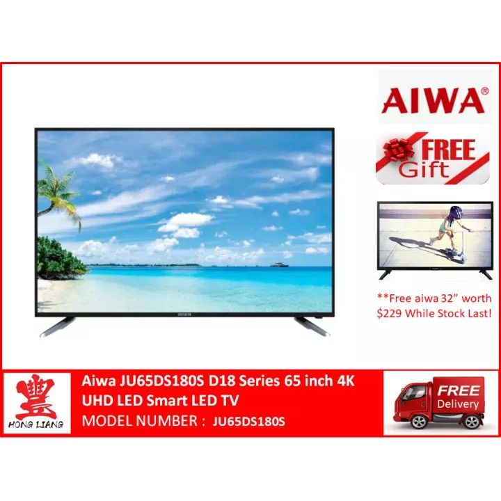 AIWA TV 65" inch UHD 4K Android Smart JU65DS180S | Lazada Singapore