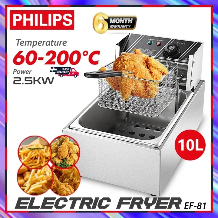 =Philips deep fryer electric air fryer 10L electric fryer french fries ...