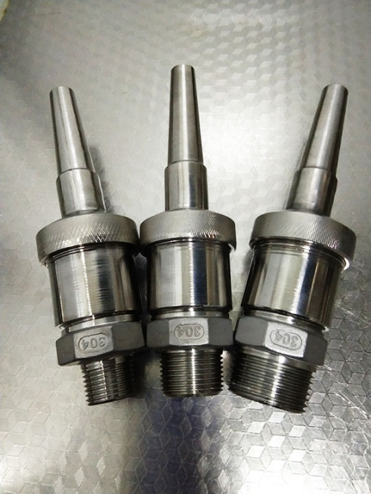 High-pressure water pipe nozzle stainless steel water gun head 1 inch ...