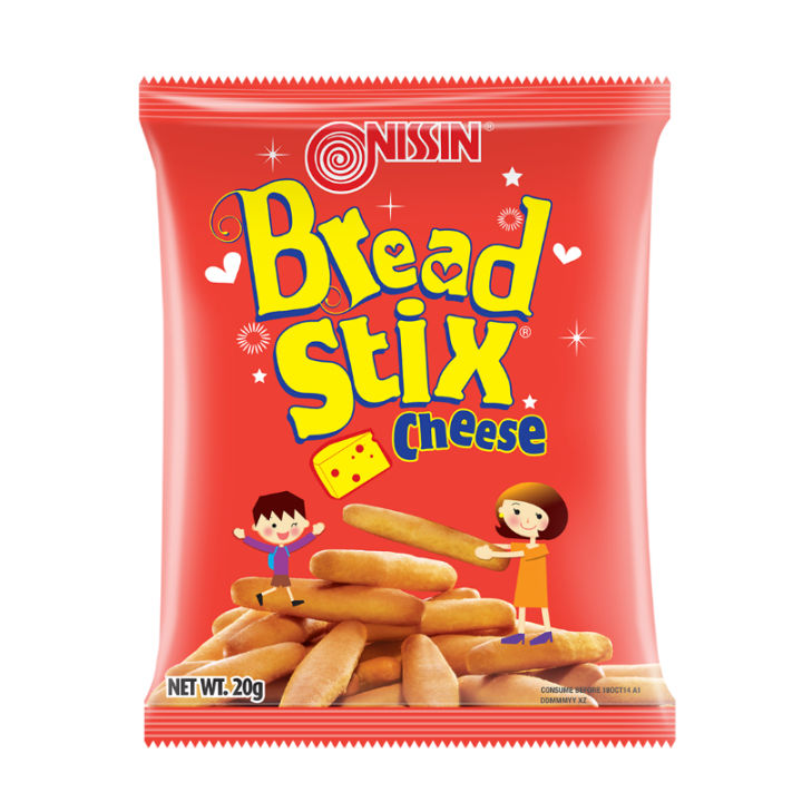 Nissin Bread Stix Biscuits Cheese Flavor 20g x 10s | Lazada PH