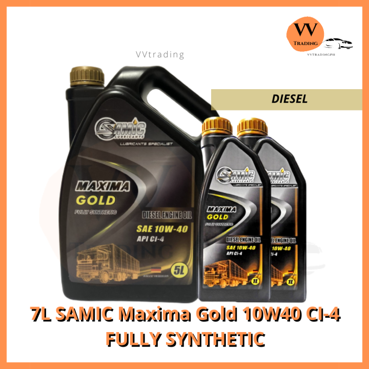 7L SAMIC LUBRICANT MAXIMA GOLD 10W40 CI-4 PLUS | Lazada PH