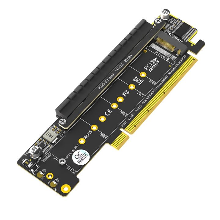 Dual NVMe PCIe Adapter, PCIe 4.0 X16 to Dual NVMe & 1x More PCIe X16 ...