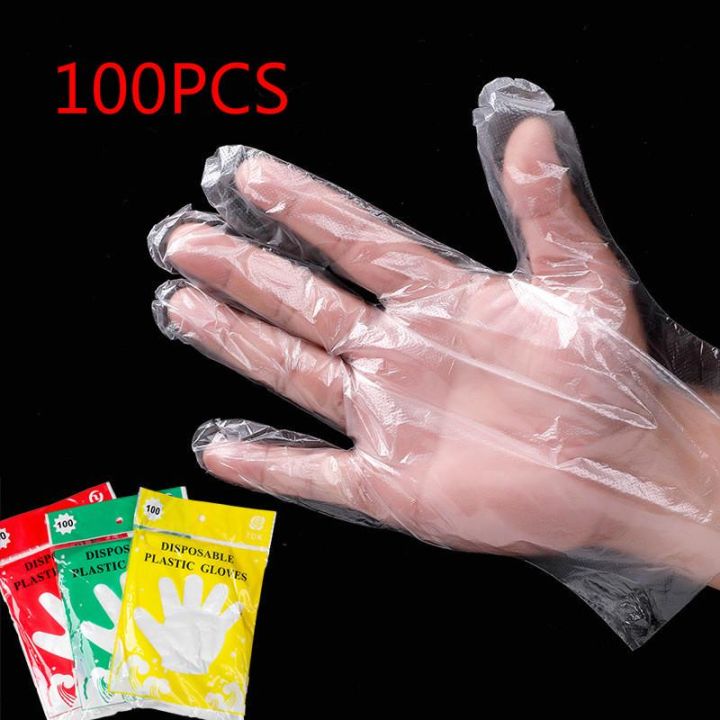 Disposable Plastic Gloves Transparent 100pcs | Lazada PH