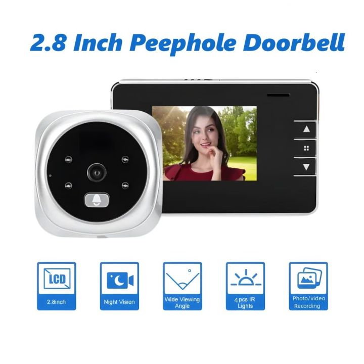 ️Free gift for u ️2.8 Inch Digital Peephole Door Camera IR Night Vision ...