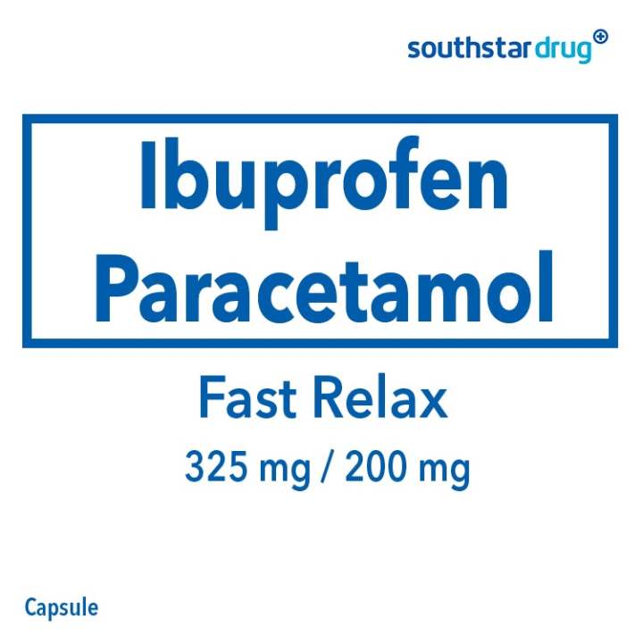 Fast Relax 325 mg / 200 mg Capsule 20s | Lazada PH