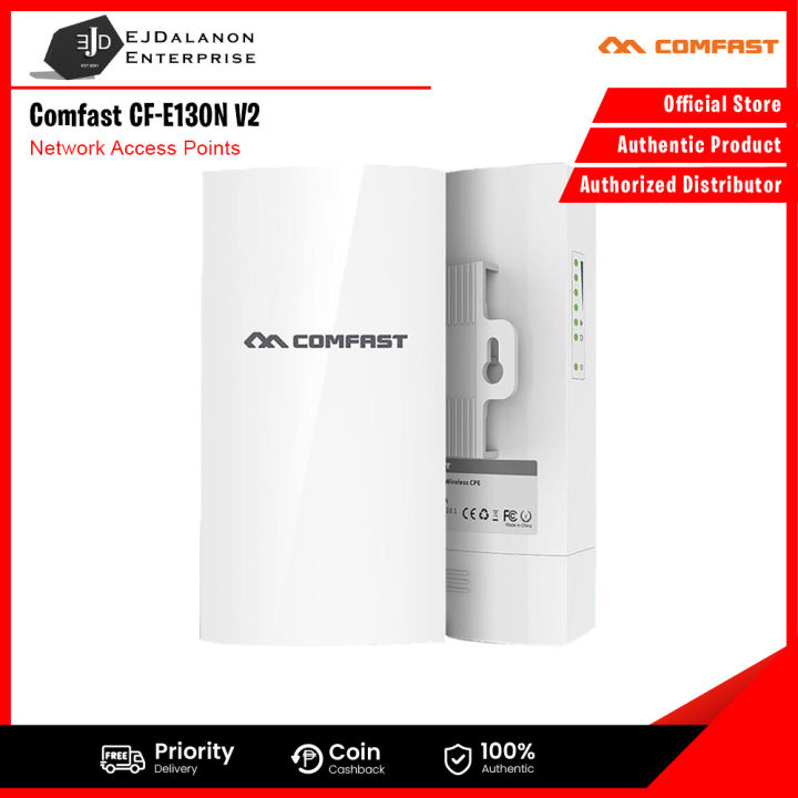 Comfast CF-E130N V2 2.4GHz 300Mbps Outdoor CPE | EJDalanon Enterprise | Lazada PH