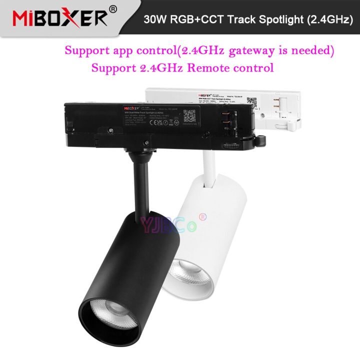 Miboxer RGB+CCT 2.4G 30W LED Track Light CCT brightness adjustable ...