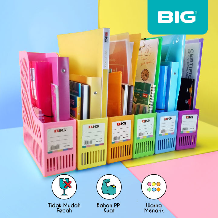 Box File Keranjang Penyimpanan Dokumen Plastik Pastel BIG BF-7001 ...