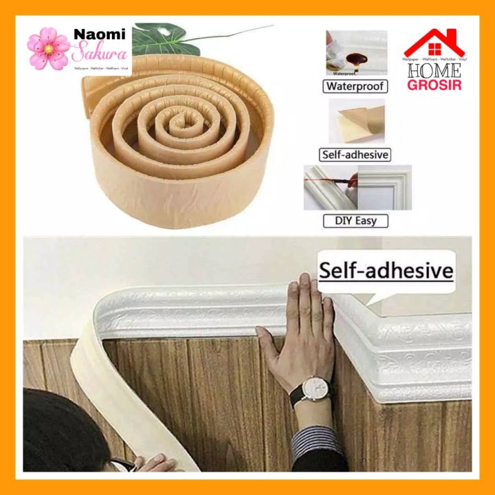 LIST PROFIL WALLPAPER FOAM 3D LIST BORDER - COD | Lazada Indonesia