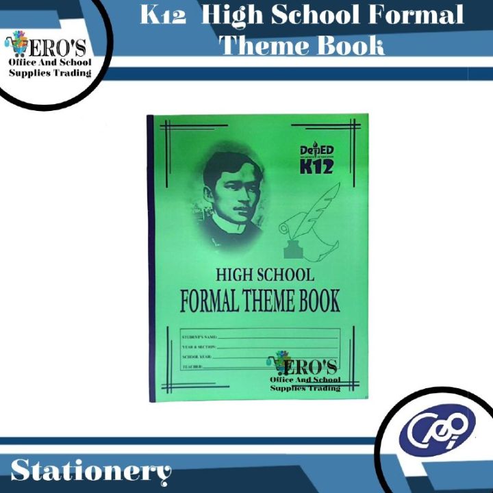 K-12 Highschool Formal Theme book I SOLD PER PIECE | Lazada PH