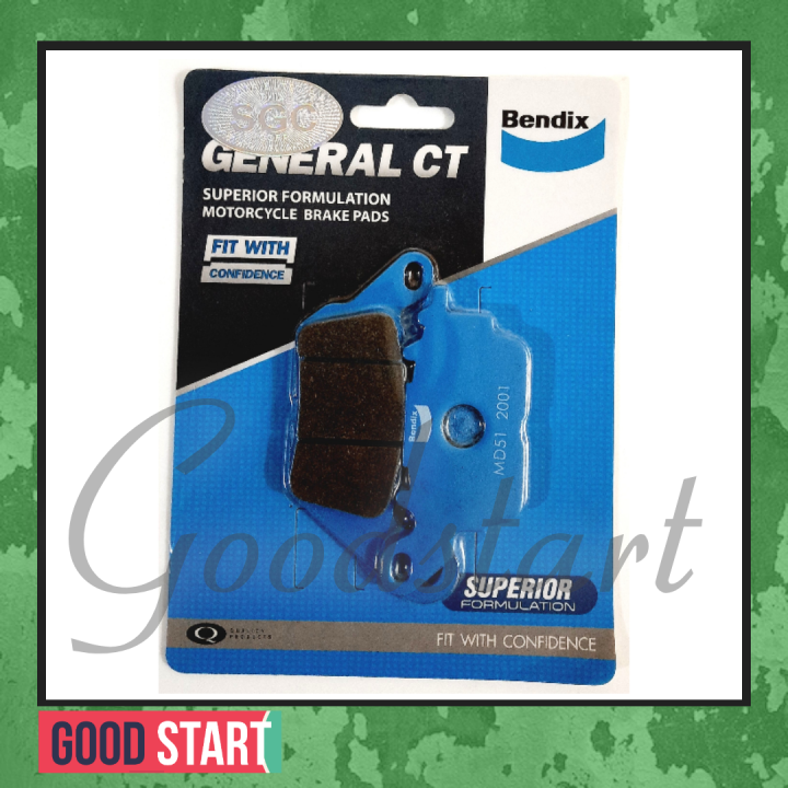 Bendix Motorcycle Brake Pads MD51 AEROX [front] | Lazada PH