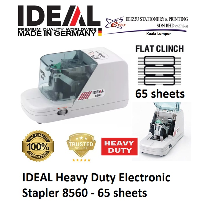 IDEAL Heavy Duty Electronic Stapler 8560 - 65 sheets (alat pengokot ...