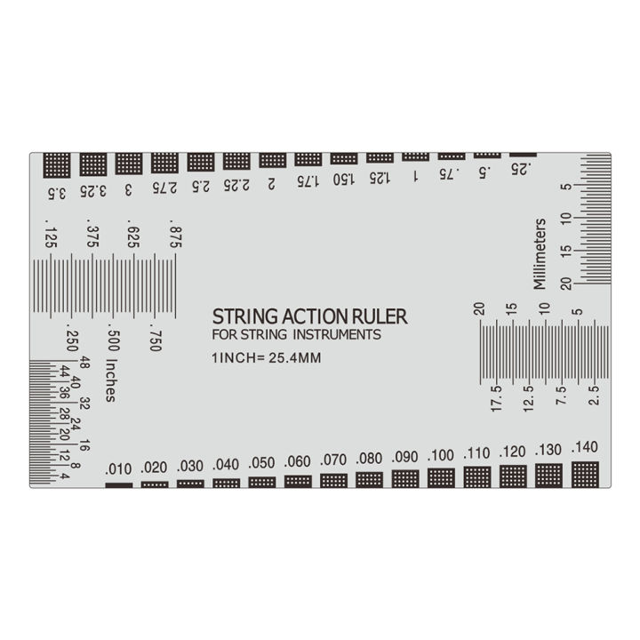 Stainless Steel Guitar String Action Ruler String Pitch Ruler Guitar ... Stainless Steel Guitar String Action Ruler String Pitch Ruler Guitar ...