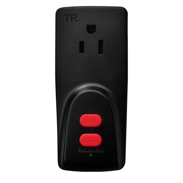 Portable Plug-in GFCI Adapter 15 Amp 3 Grounded, Ground Fault Circuit ...