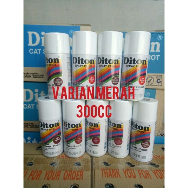 pilok Pilox Diton 300cc varian merah signal red 823 special red 886 ...