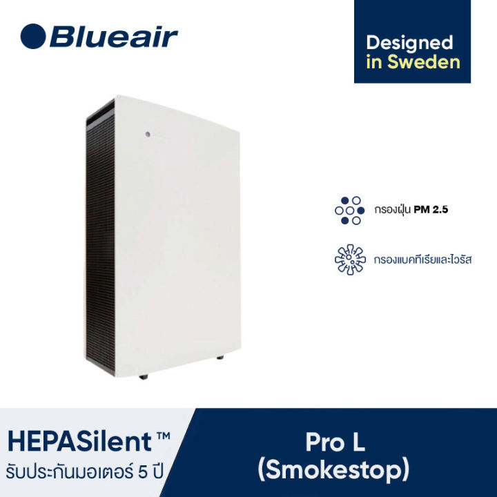 Blueair เครื่องฟอกอากาศ รุ่น Pro L (SmokeStop) สำหรับพื้นที่ 72-360 ...