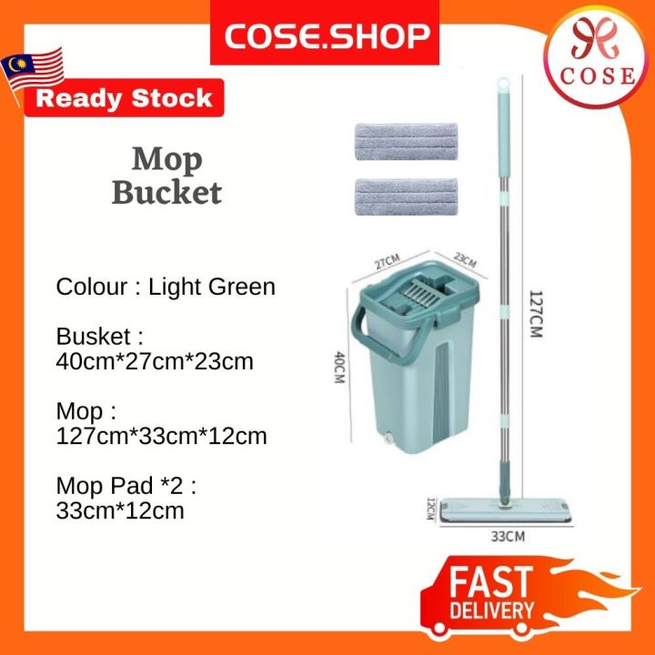 [COSE] Magic Mop Set 2 In 1 Floor Mop Bucket Sweeper Mop Self Clean ...