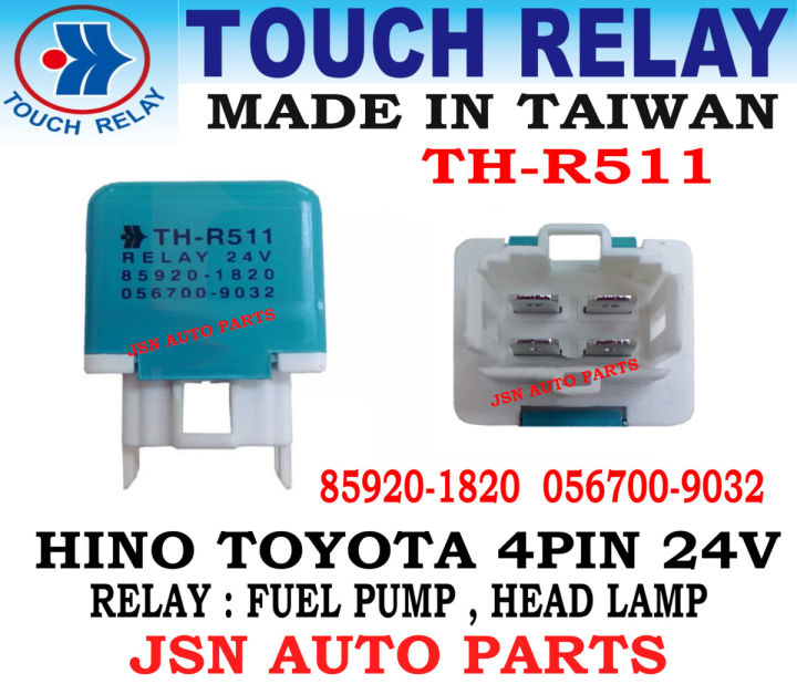 TH-R511 4PIN 24V 85920-1820 HINO NISSAN FUSO RELAY HEAD LAMP FUEL PUMP ...