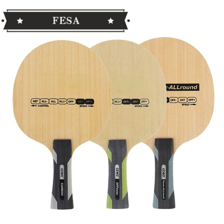 FESA GEWO POWER CARBON / OFFENSE / ALLROUND Series Table Tennis Blade / Racket Long Handle ...