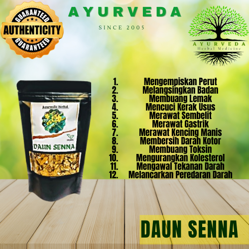 Ayurveda Daun Senna 50gm ORIGINAL | Lazada