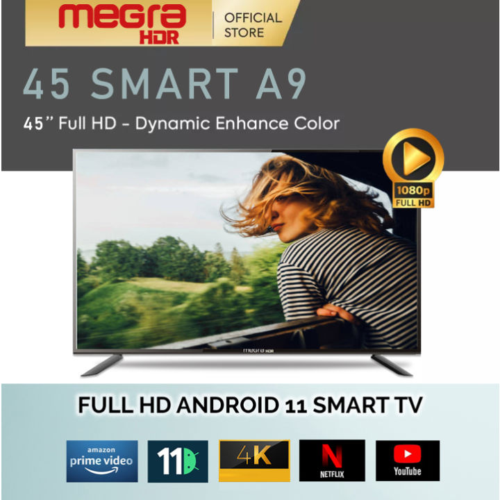 Megrahdr 45 inches Bluetooth Smart TV slim full HD Smart TV/normal TV ...