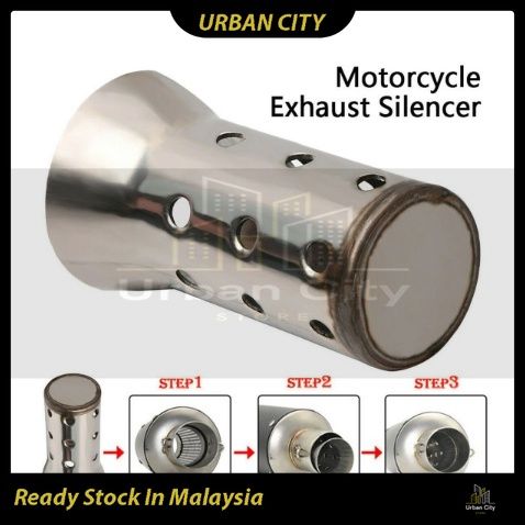 51mm Universal Motorcycle Exhaust Can Muffler Insert Baffle DB Killer ...