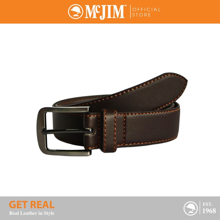 McJim Classic Basic Leather belt (Assorted buckles) | Lazada PH