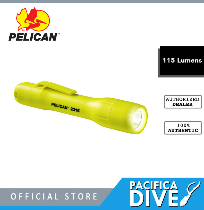 PELICAN 2315 LED Flashlight incl Helmet Mount, High Visibility Yellow ...