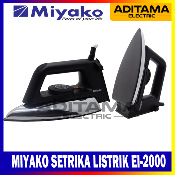 MIYAKO SETRIKA LISTRIK ANTI LENGKET EI2000B EI-2000B EI-2000 EI2000 | Lazada Indonesia
