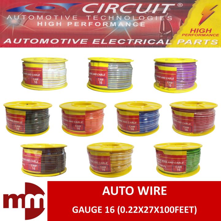 CIRCUIT AUTO WIRE Gauge 16 100 feet | Lazada PH