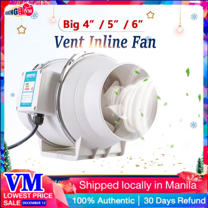 Inverter Duct Fan Exhaust Fan 4 Inch Strong Exhaust Ventilation Fan ...