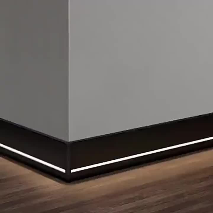 Aluminum Luminous Aluminum Baseboard LED Light Strip Open-Mounted ...