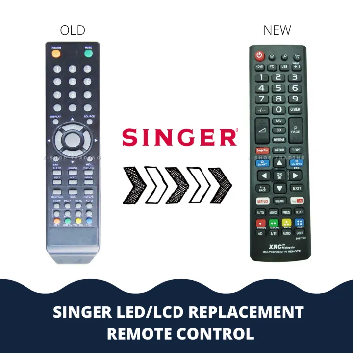 SINGER TLD260M SINGER LCD/LED TV REMOTE CONTROL [REPLACEMENT] | Lazada